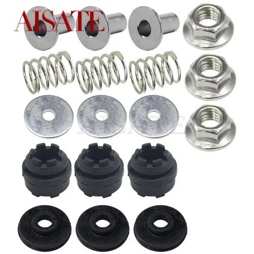 Новинка, кронштейн воздушной Подвески компрессора, ремонтные комплекты, резиновое Крепление для Mercedes Benz W220 w211 w221 w166 w164 w166 w251 3set(18PCS)