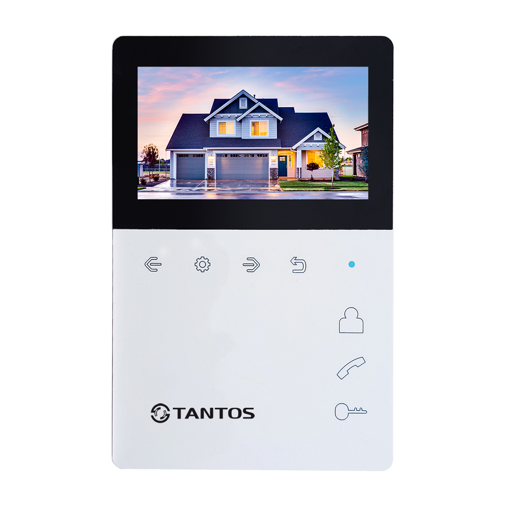 Монитор видеодомофона Tantos Elly 4,3", сенсорные кнопки, вертикальное исполнение.