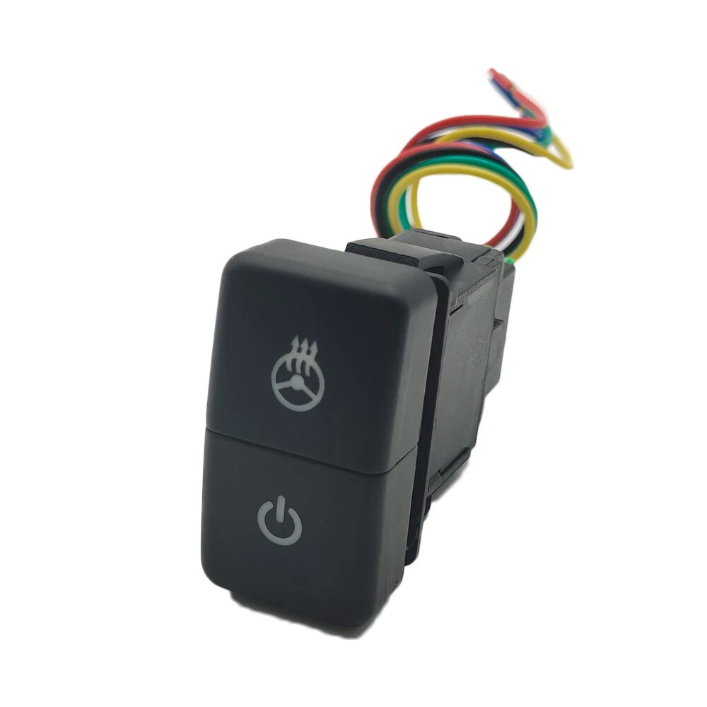 1 шт. автомобильный светодиодный фонарь BSM DRL, парковочный радар, противотуманные фары, переключатель с двойной кнопкой для Honda CRV Odyssey Civic Fit 2008-2013 Wheel heat Power