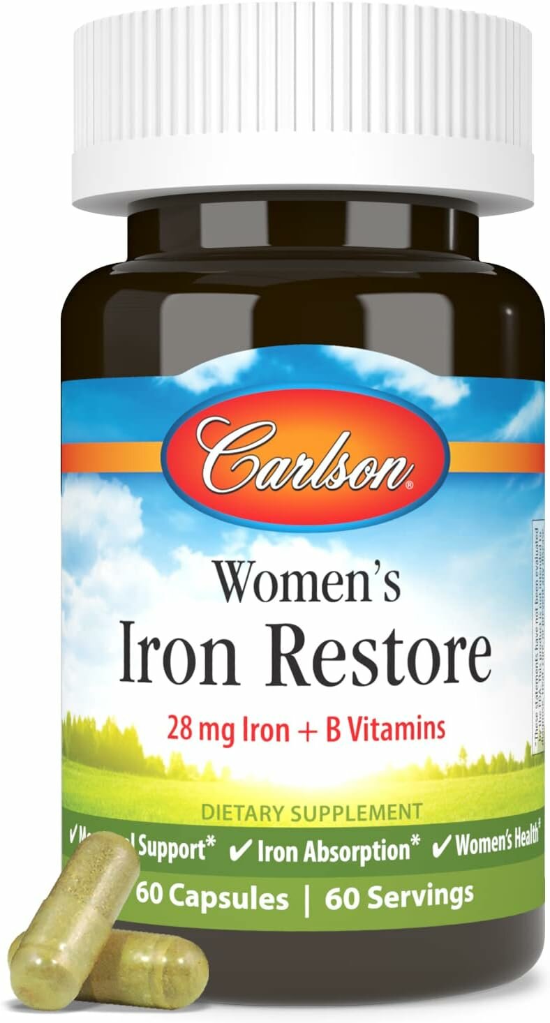 Carlson labs Women's Iron Restore, 60 капс.