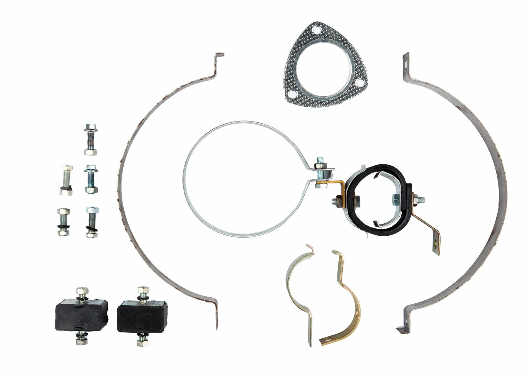 Комплект установочный глушителя с резонатором для УАЗ Патриот с 2013 до 2020 г. в.