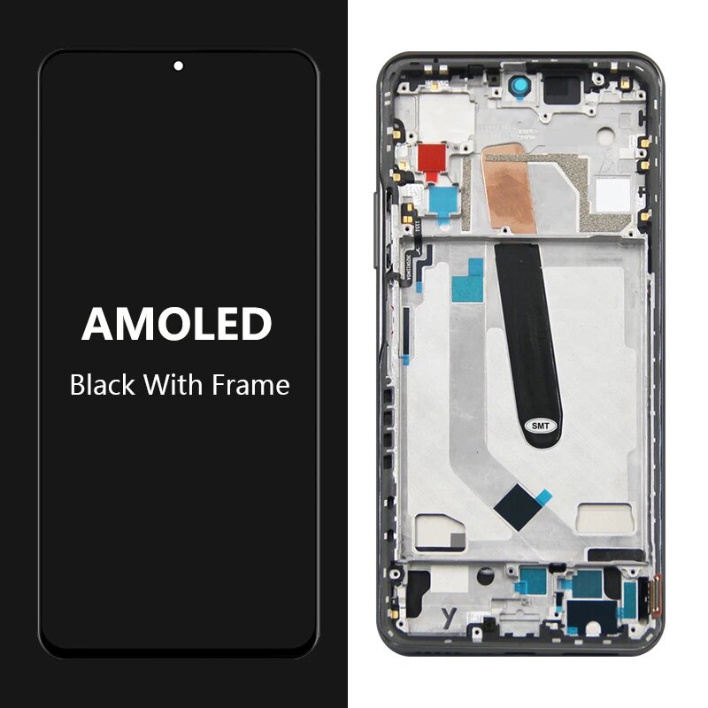 6,67-дюймовый AMOLED-дисплей для Xiaomi Poco F3 (M2012K11AG) с сенсорным экраном AMOLED Black Frame