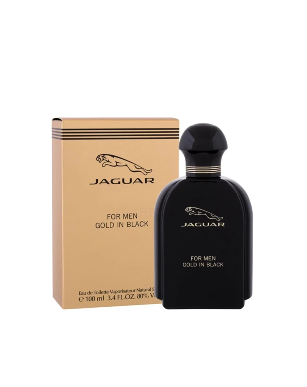 Туалетная вода мужская JAGUAR GOLD IN BLACK FOR MEN 100 мл. Древесно-пряный цитрусовый аромат