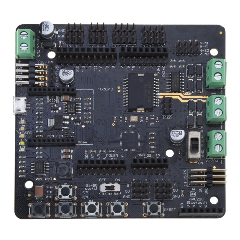 Новый Универсальный контроллер DFRobotRomeo V2 с драйвером двигателя L298P для Arduino