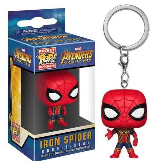 Карманный брелок Funko SPIDER MAN Marvel Spider-gwen Zomie Hunter Spidey POP, экшн-фигурка, модель игрушки, детский подарок на день рождения, 8, Унисекс