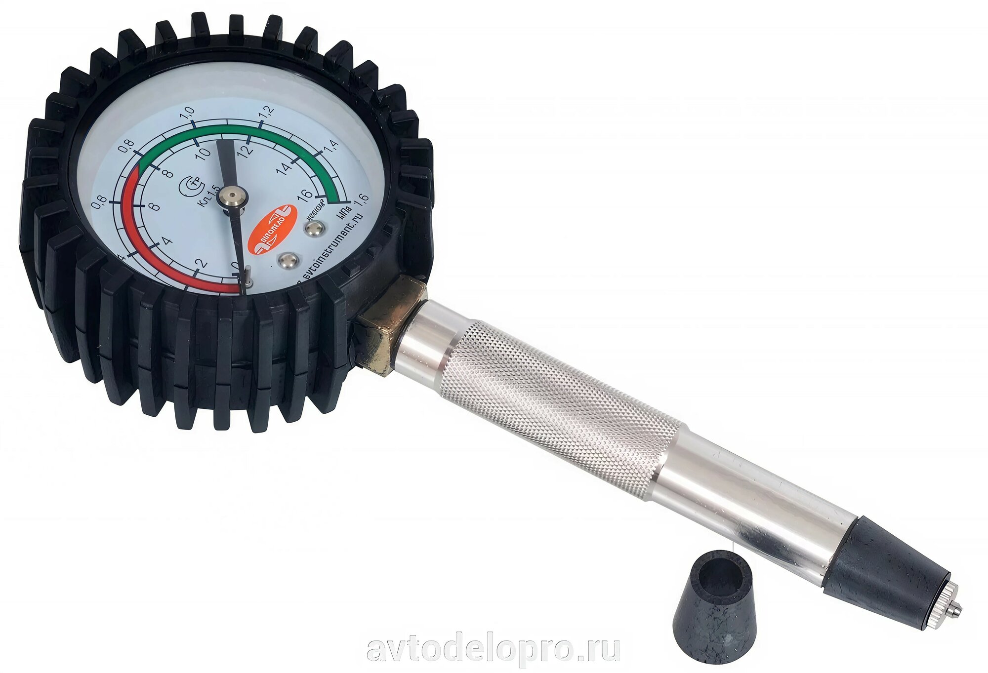 Компрессометр прижимной "АвтоDело" (конусный) 40078 16 кгс/см2