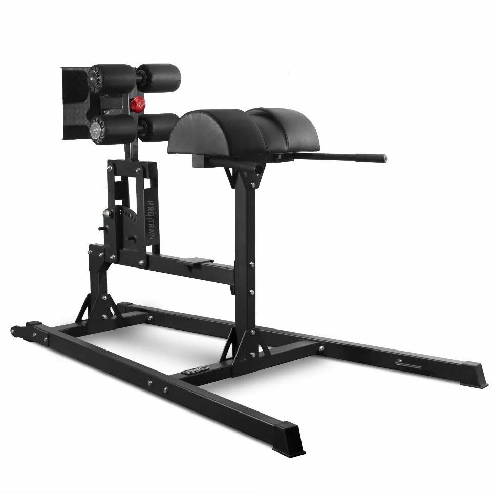 Гиперэкстензия Protrain GHD PM135, регулируемая, антистатическая виниловая обивка, стальная, черная — фото 1