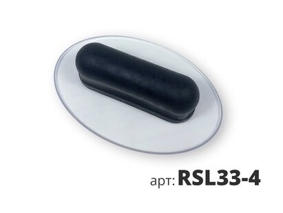 Мини-Кельма Пластиковая, Овал Stmdecor RSL33-4 Прозрачная, Размер 120х80х3 мм.