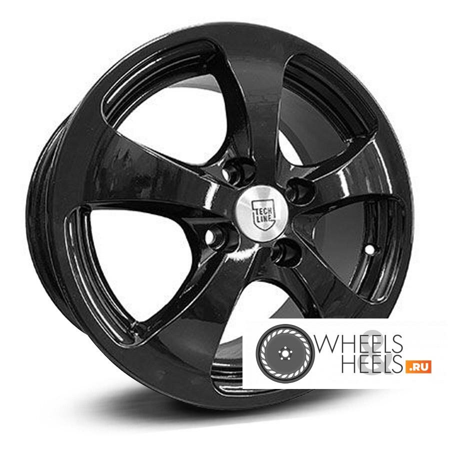 Tech Line 403 14x5.5 4x98 et32 dia58.6 Черный глянцевый