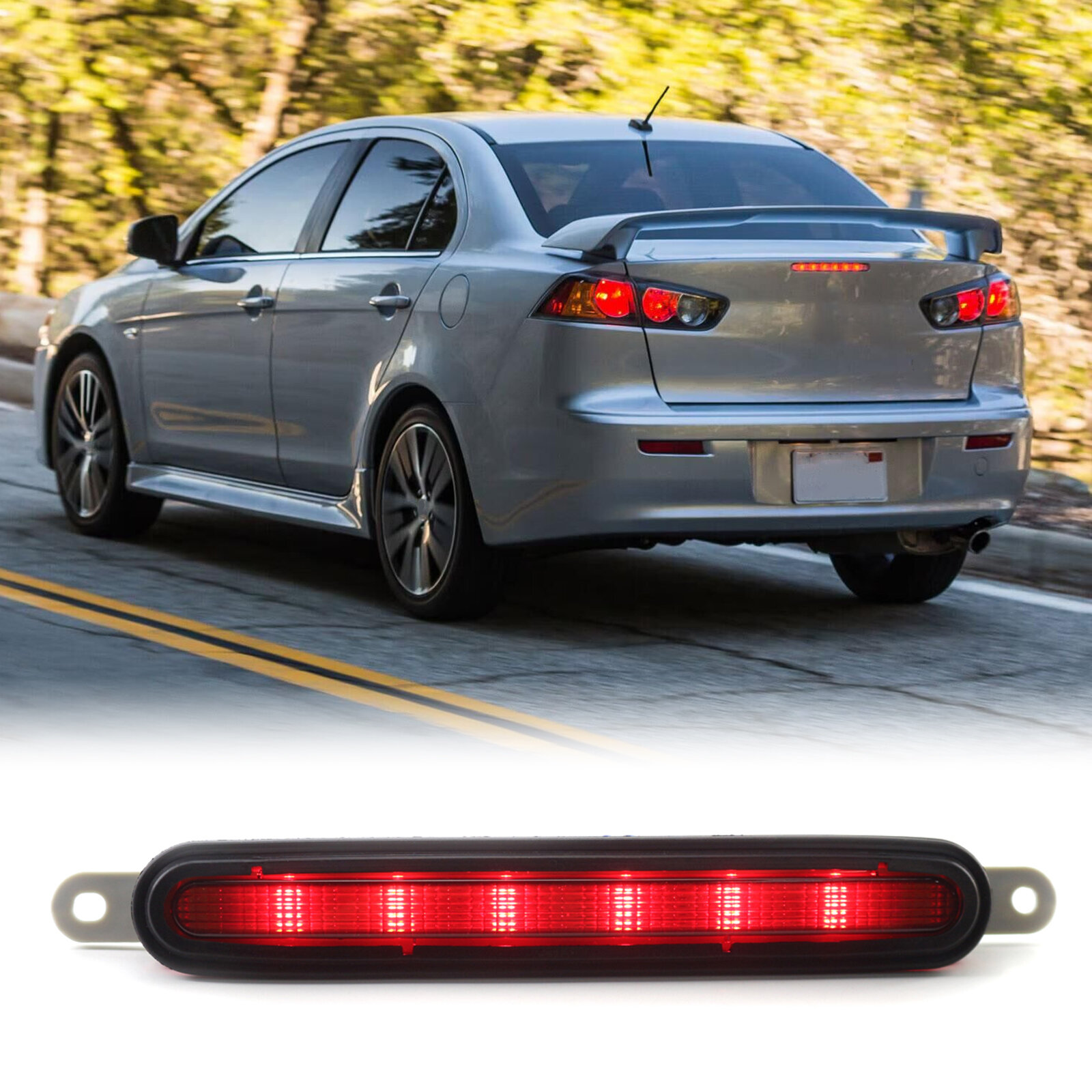 Дополнительная светодиодная стоп-сигнальная планка в сборе для замены в Mitsubishi Lancer EVO 08-16, прочный задний фонарь.