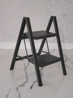 2ступеней (складная Компактная черная стремянка