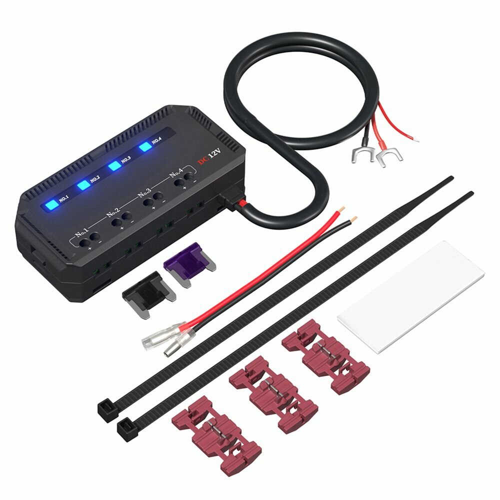 Коробка предохранителей для автомобиля и мотоцикла с индикатором led, 12 в, с электрической изоляцией