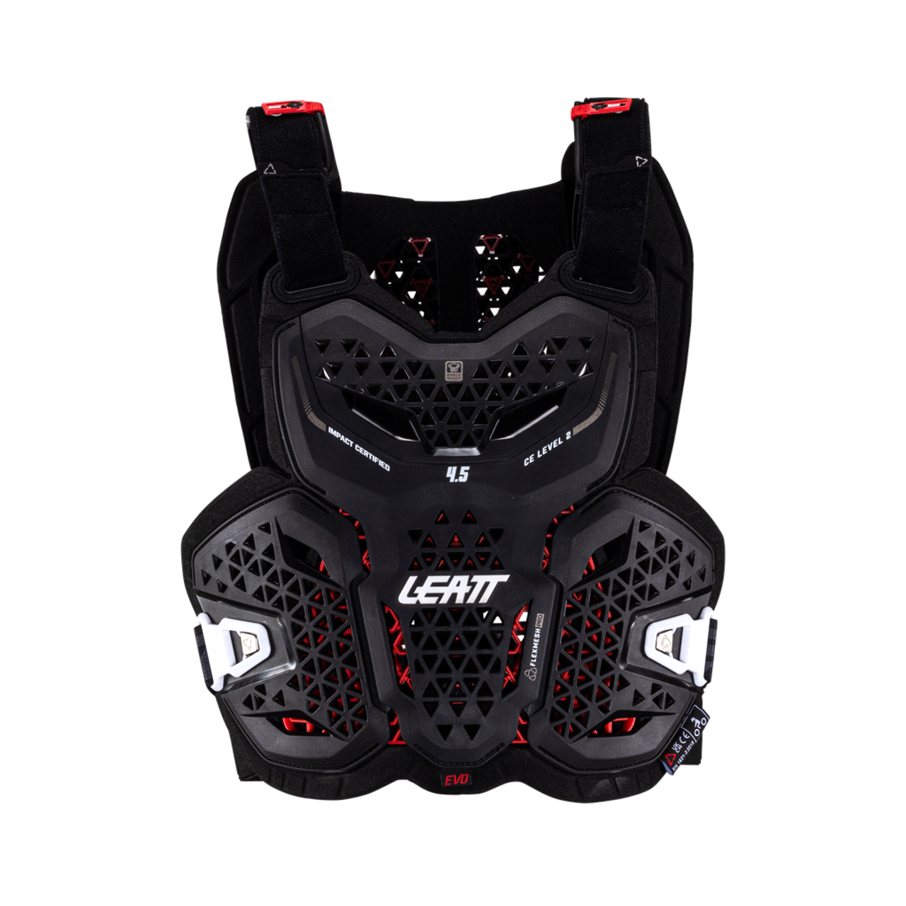 Мотозащита панцирь подростковый Leatt Chest Protector 4.5 Pro Junior (Black/Red) 2025, L/XL