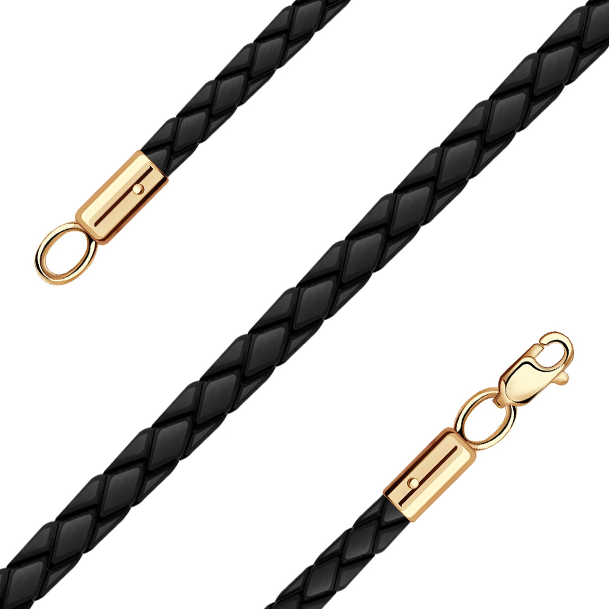 Шнур, красное золото, 585 проба