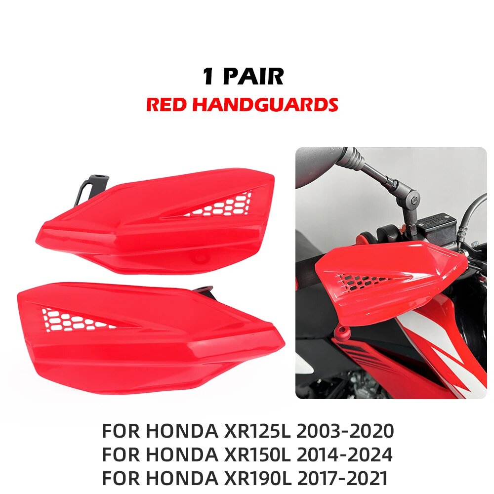 Для Honda XR125L XR150L XR190L направляющая цепи, слайдер, регулятор звездочки, заглушка картера, тормозной суппорт, защита главного цилиндра XR Красный, Red Handguard