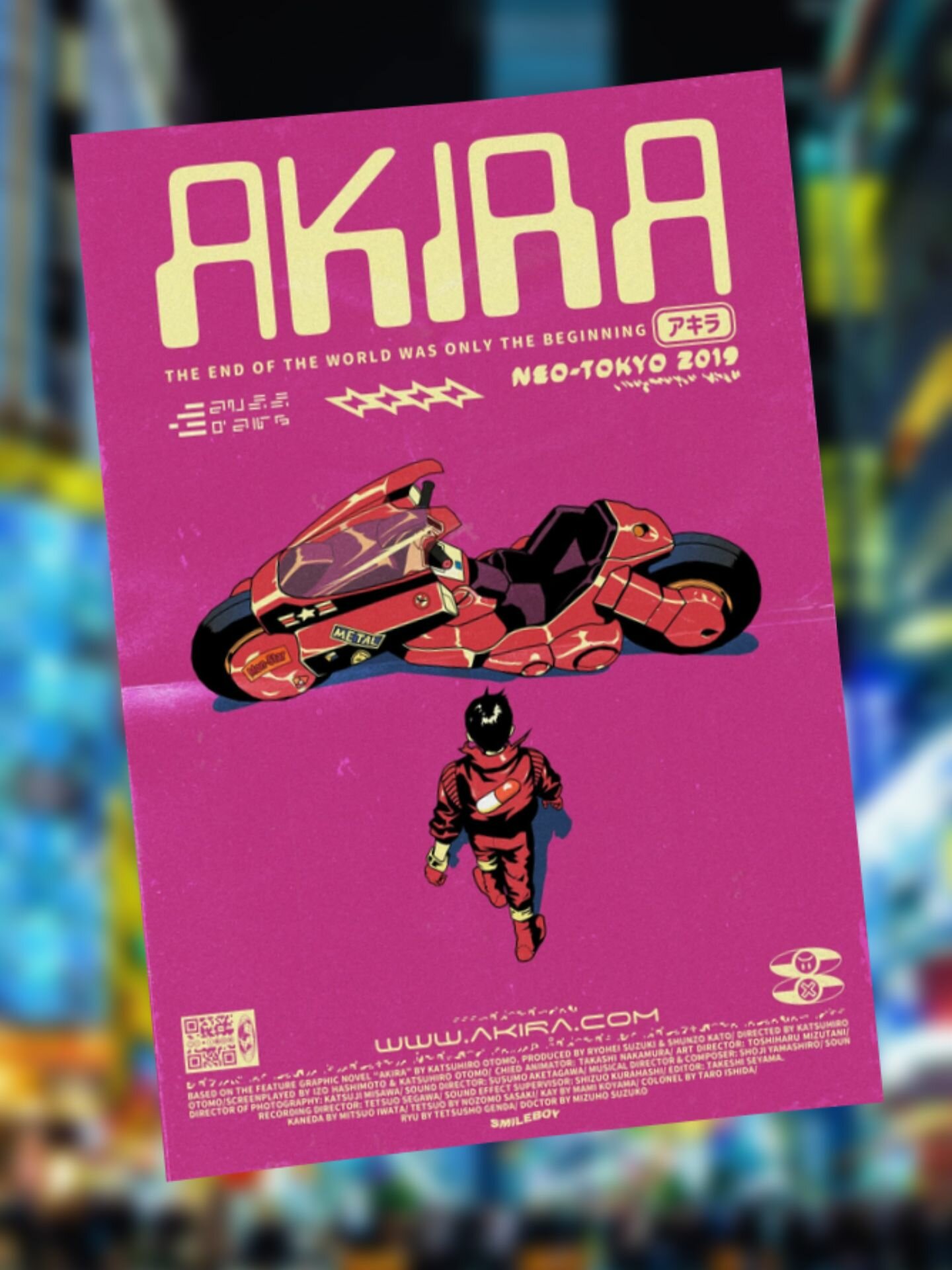 Постер pinterest "Акира", 29.7х42см, А3, глянцевый