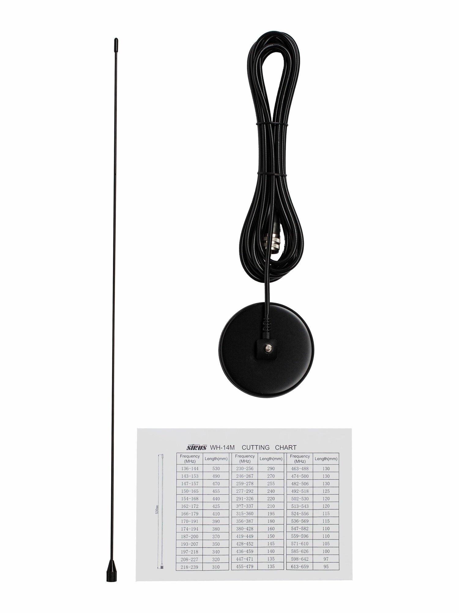 SIRUS WH-14M Антенна автомобильная широкополосная 0,53 м