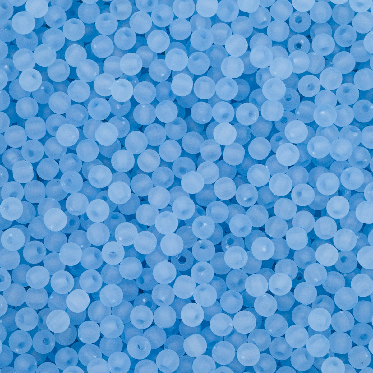 Бусины для рукоделия полупрозрачные 2006 матовые, 6мм, 20гр (170+/-10шт) Astra&Craft (002 голубой)