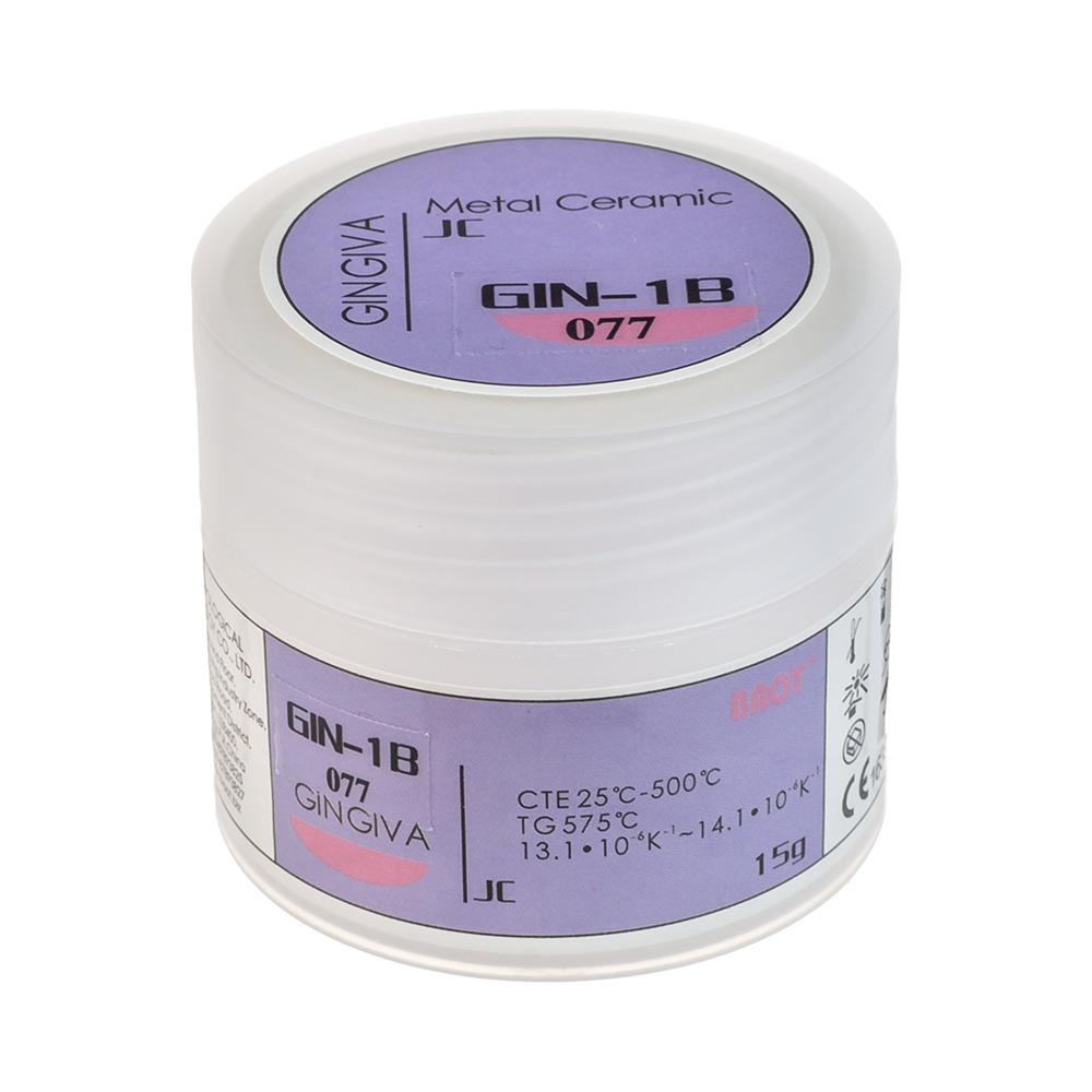 Десневая масса Gin-1B 077 Gingiva светлый оранжево-красный 15 гр, BAOT