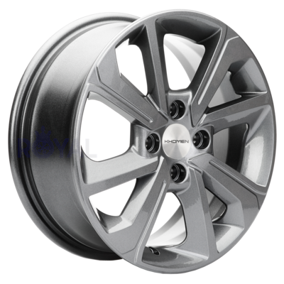 Литой колесный диск Khomen Wheels KHW1501 (Lada Granta) 6x15/4x98 ET36 D58,6 Gray