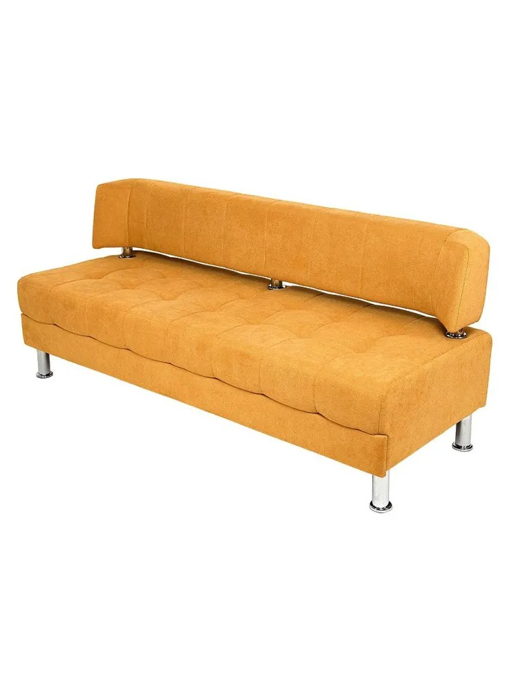 Диван прямой прага 170х67х77 см, нераскладной, манго микровелюр