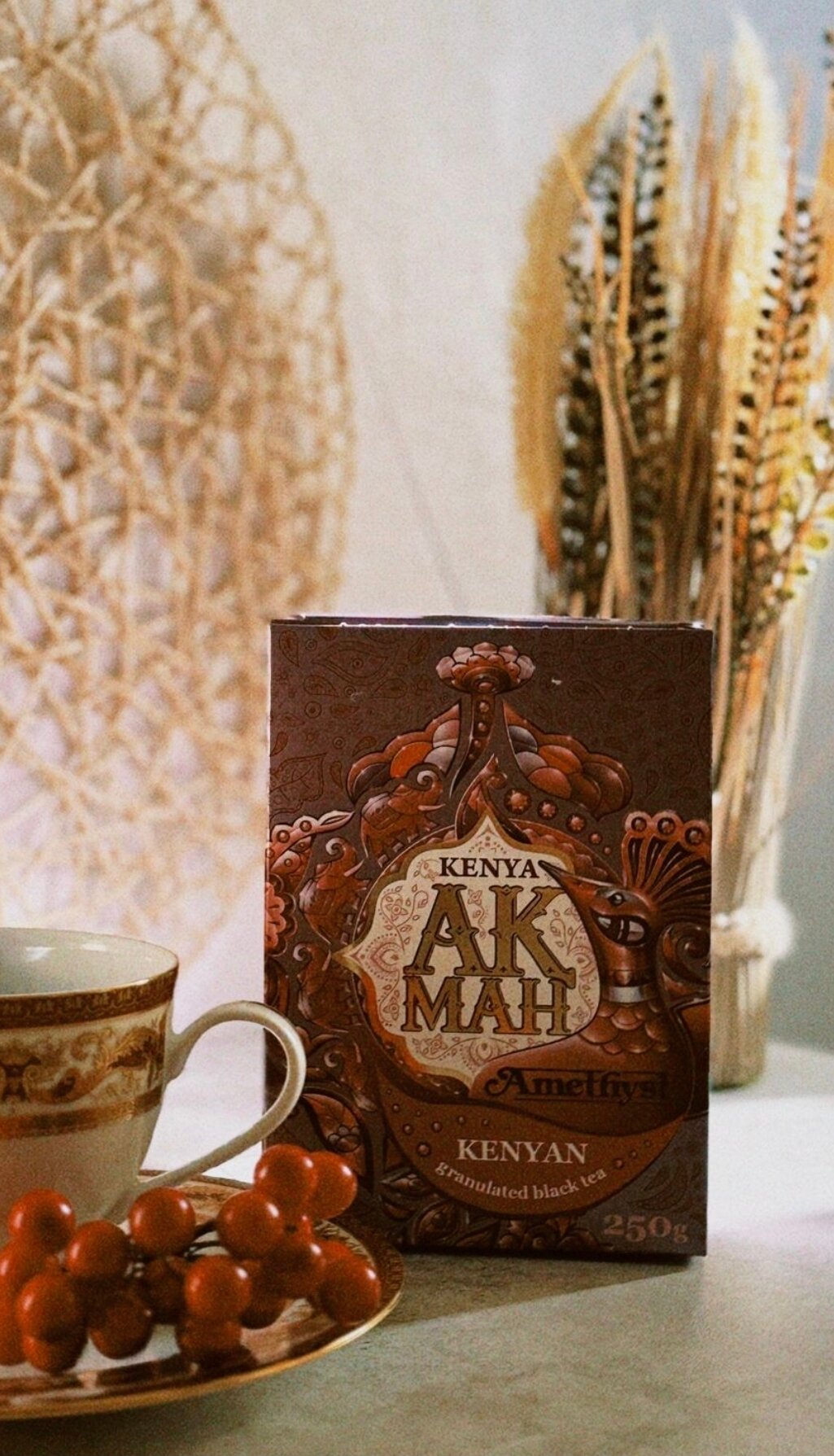 Чай Акман Аметист черный гранулированный 250 г / Чай подарочный / Чай кенийский, высший сорт