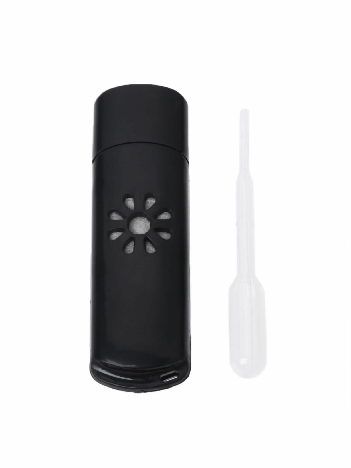 Увлажнитель воздуха, Диффузор для эфирных масел (с трубочкой)-черный