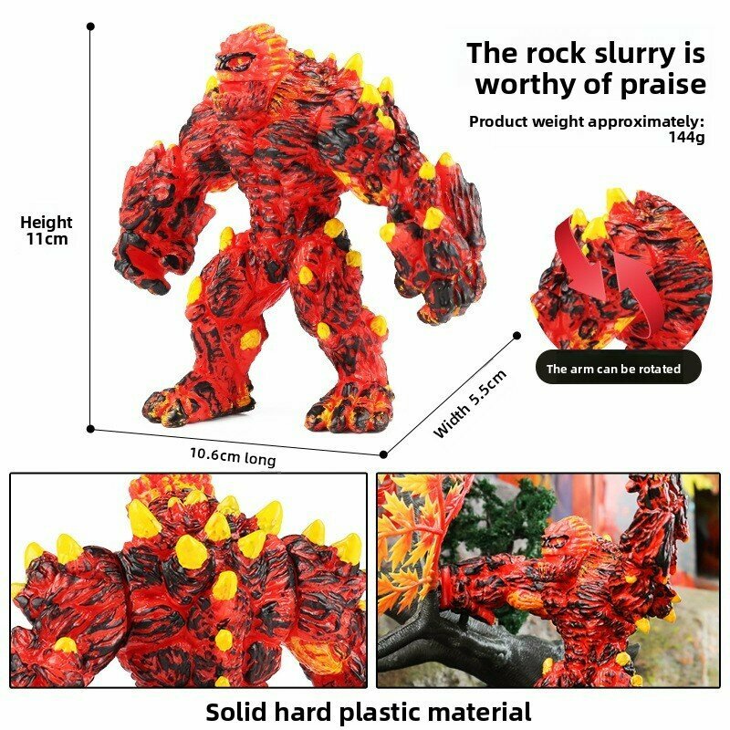 Bat spirit stone bull monster spitfire flying dragon animal model for haunted events lava golem