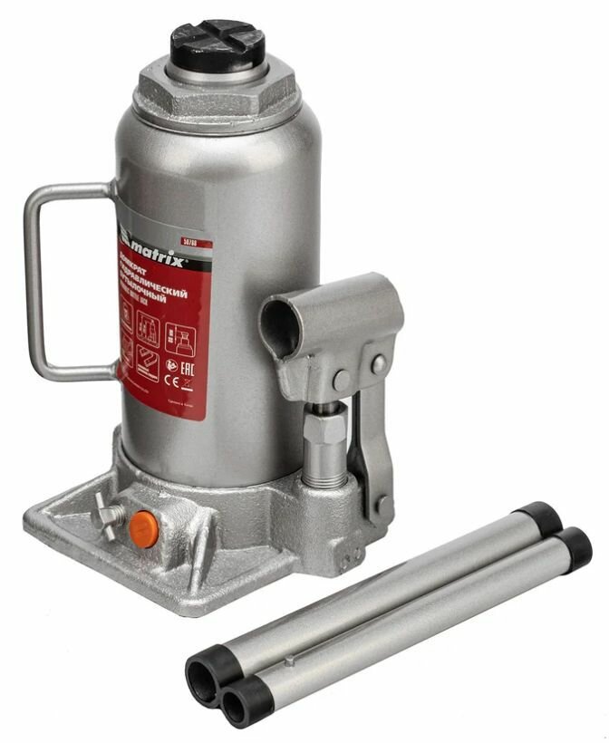 Домкрат Matrix 12 т, 230-465 мм гидравлический бутылочный