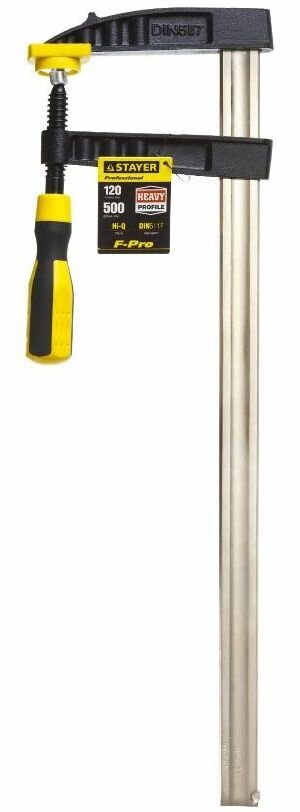 Струбцина STAYER HERCULES-F HF-50/12 тип F 500/120 мм