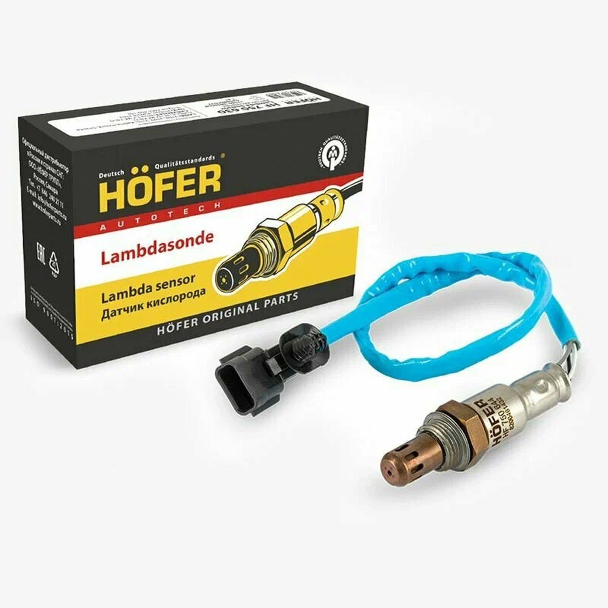 Датчик кислорода Renault Logan, Duster до катал. (синий), HOFER HF750644