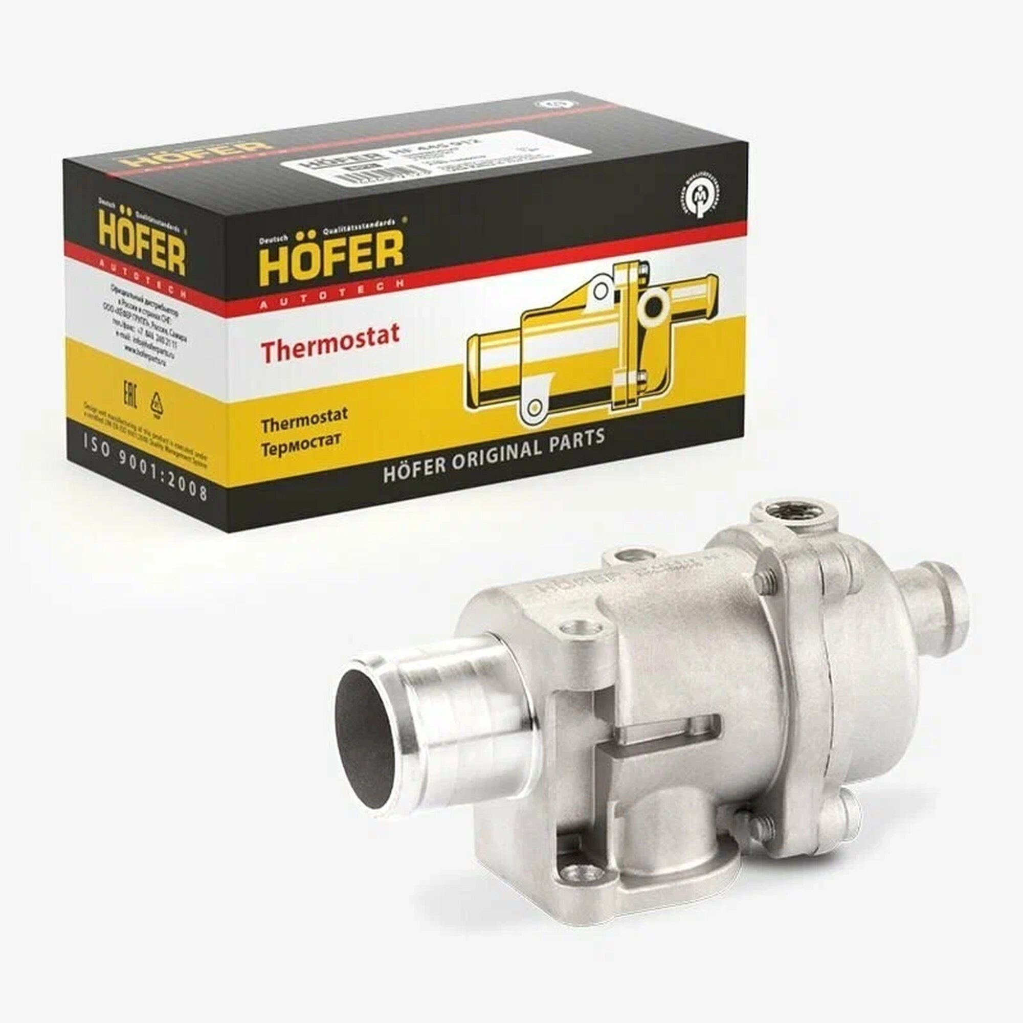 Термостат ВАЗ 2190, Datsun on-Do в сборе (85 С), HOFER HF445912
