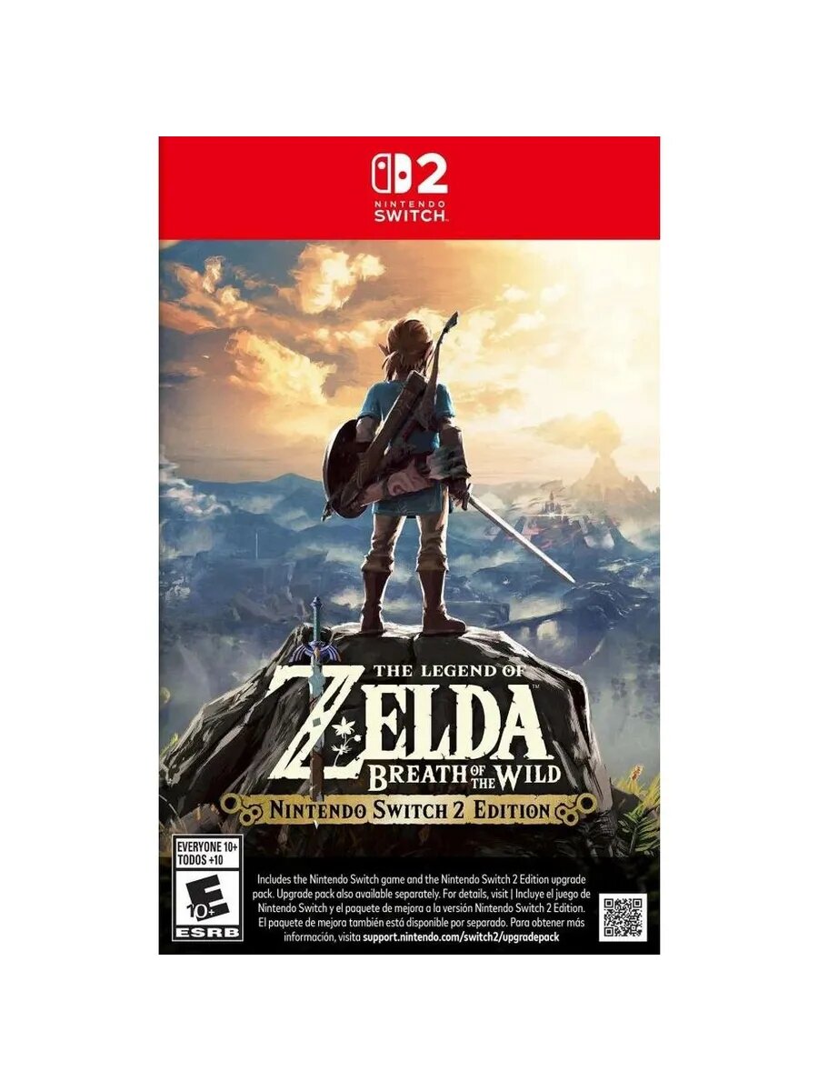 Игра для Nintendo Switch 2 The Legend of Zelda: Breath Of The Wild, картридж, Русская версия