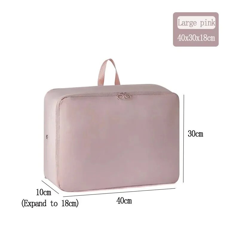 Самокомпрессионный органайзер для одежды Розовый, Pink L