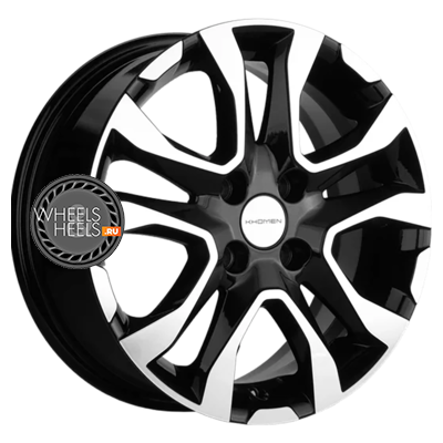 Диск автомобильный литой Khomen Wheels KHW1503 (Lada Granta) 15x6 4x98 et36 dia58.5 Black-FP