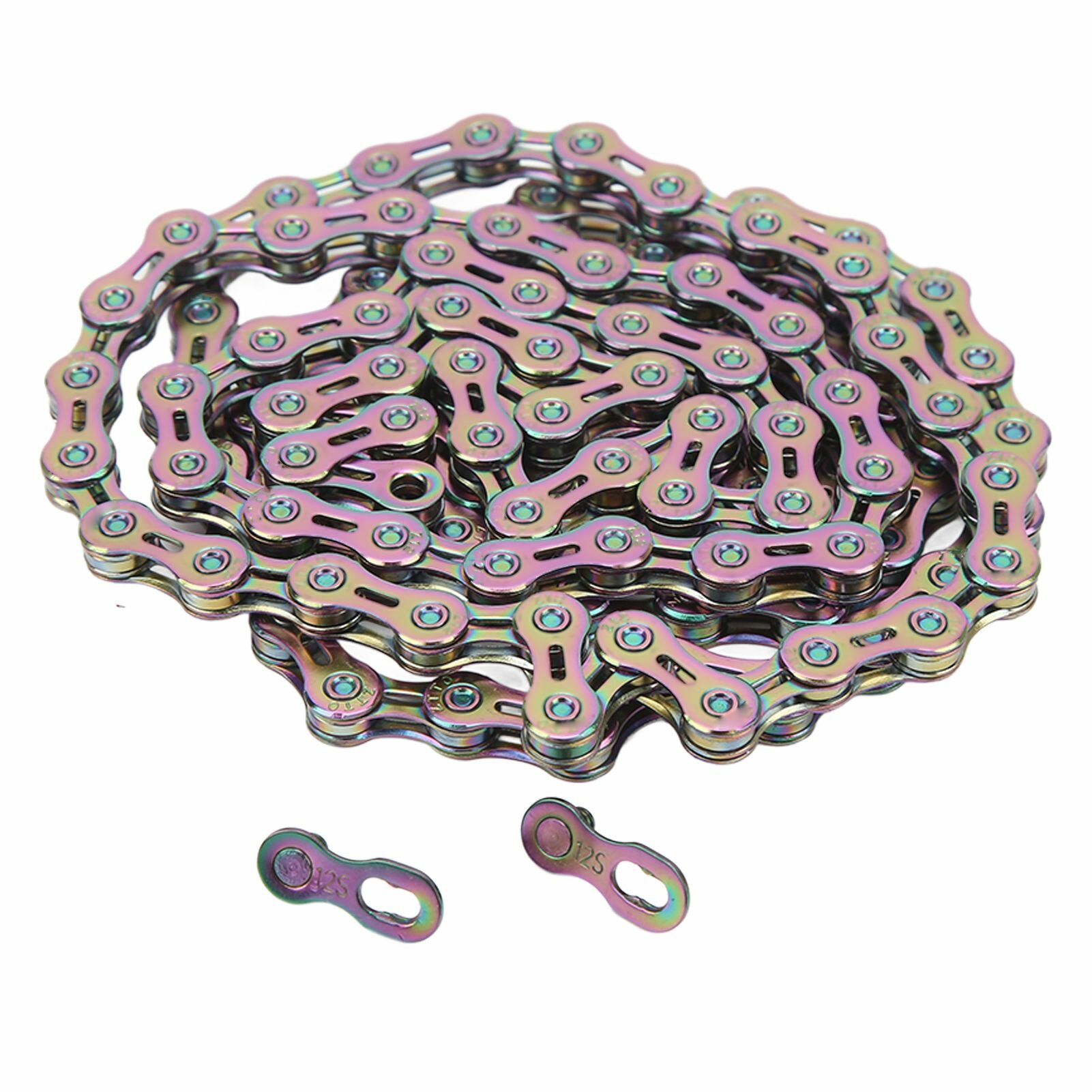 Цепь 12 скоростей полуполая цветная