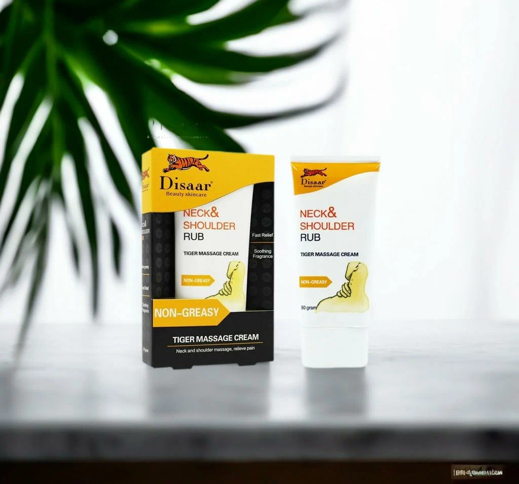 Массажный крем Disaar "Tiger", для шеи и плечей, обезболивающий эффект, тюбик, 50г