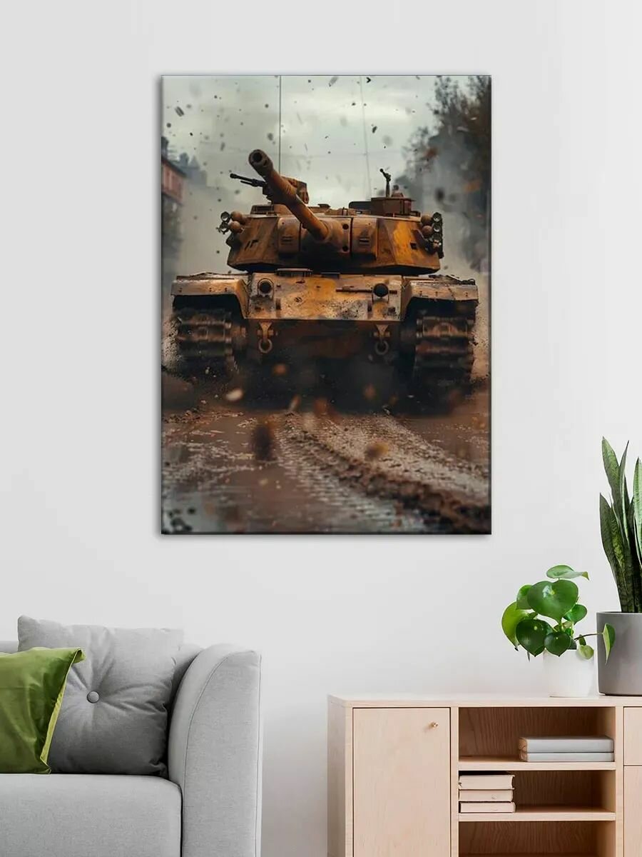 Картина на стену "Танки", 30х40 см