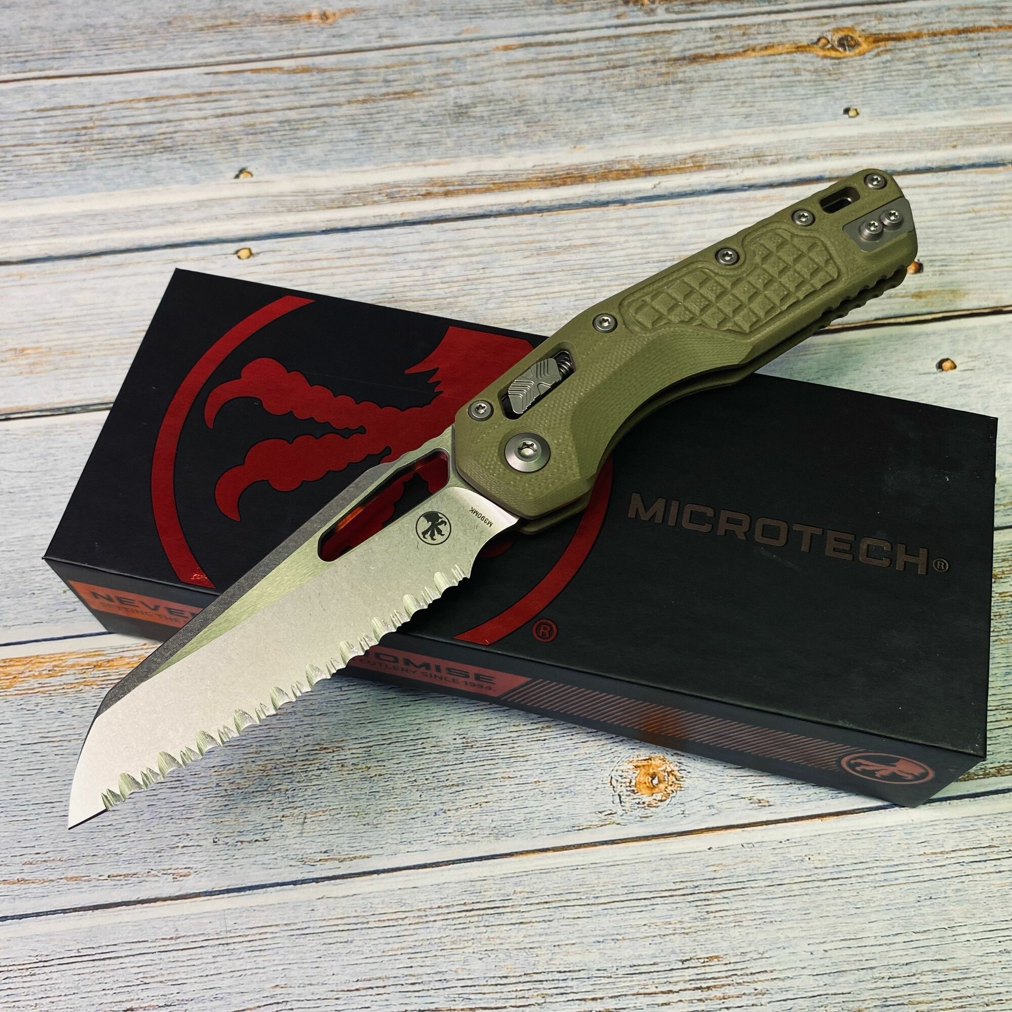 Складной нож Microtech MSI S/E Frag G10 OD Full Serrated