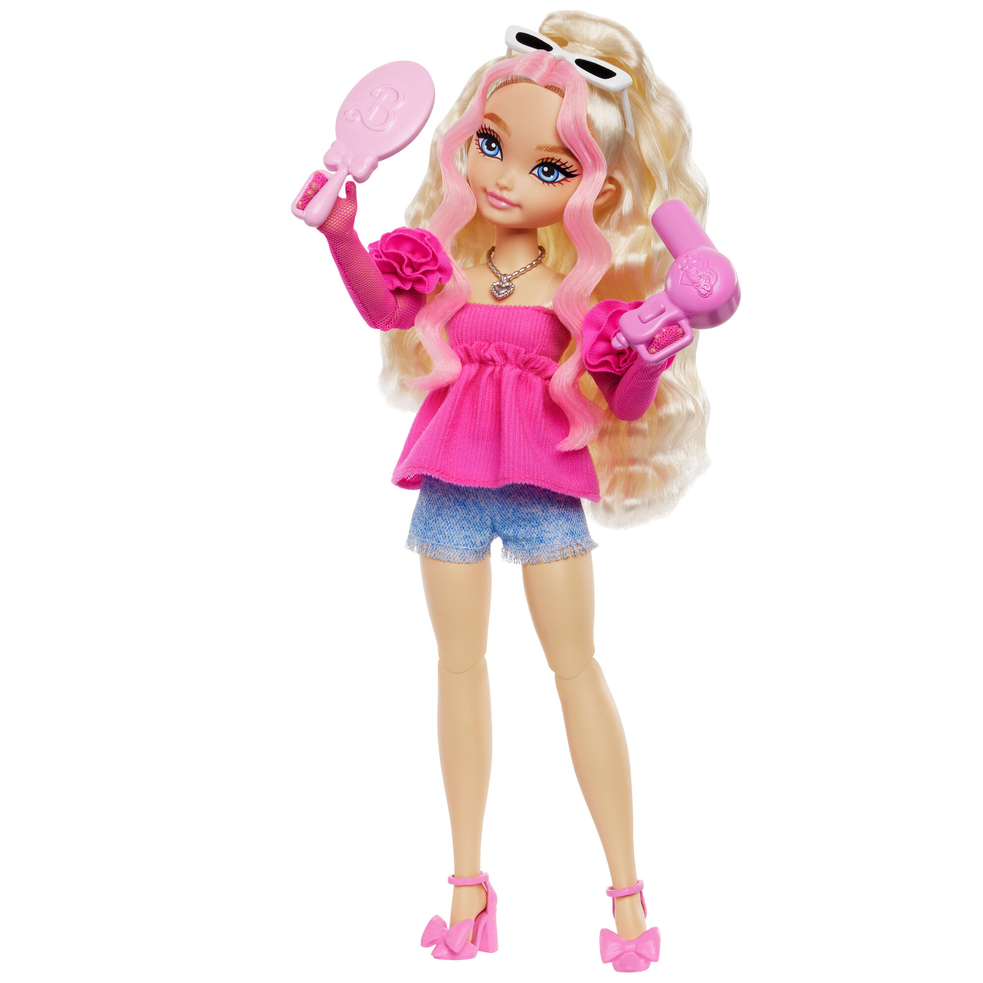 Кукла Mattel Barbie Малибу Dream Besties Malibu HYC21 с аксессуарами, розовый