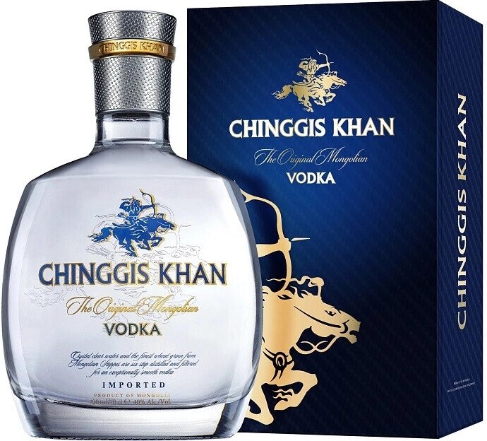 Водка "Chinggis Khan", gift box, 0.7 л