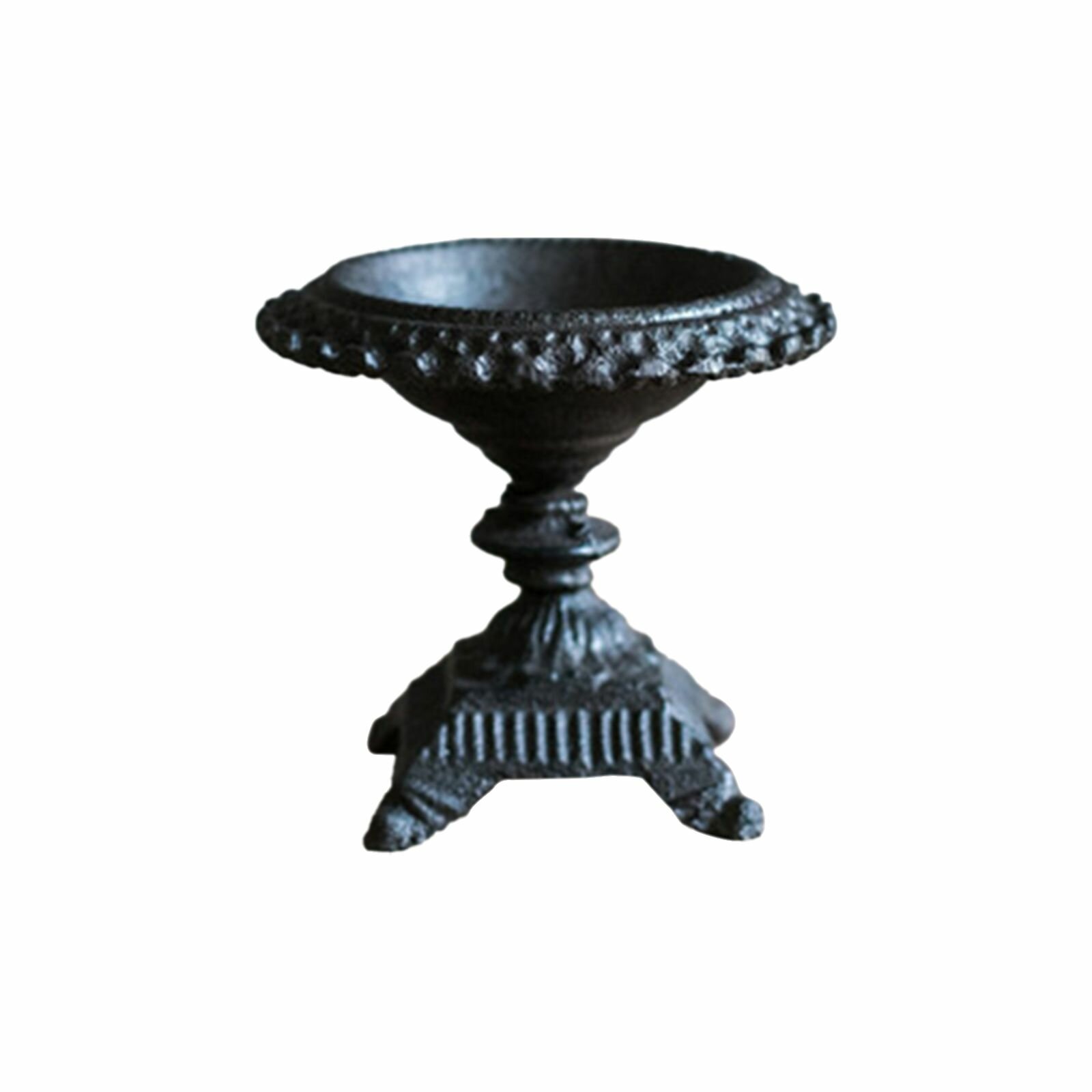 Чугунный подсвечник в деревенском стиле, украшение для сада в стиле ретро на высоких ножках, подсвечник для ароматерапии для украшения двора или продуктового магазина