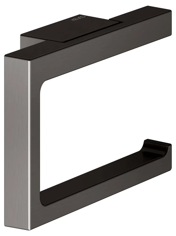 Держатель для туалетной бумаги Keuco Edition 11 11162 настенный, графит, черный, матовый, латунный, на шурупах, с комплектом для монтажа