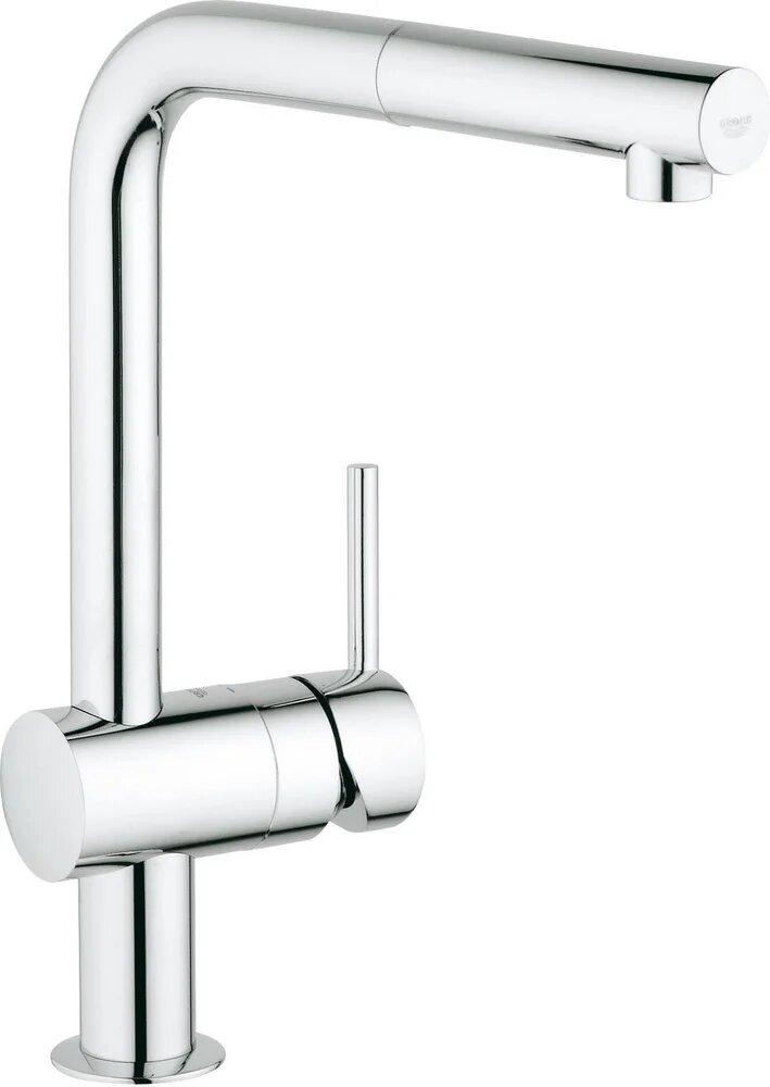 Смеситель для кухни Grohe Minta 32168000 с поворотным изливом, хром, глянцевый, однорычажный, латунный, с керамическим картриджем
