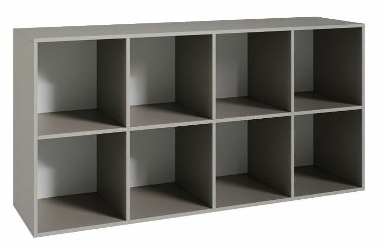 Стеллаж Владимирская мебельная фабрика "Техас", серый, универсальный, 8 полок