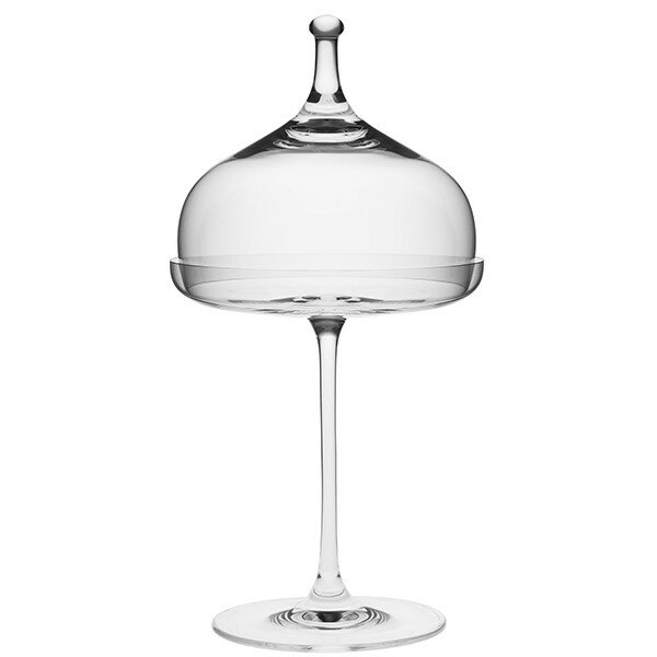 Подставка для десерта «Эссеншл» с крышкой, хрустальное стекло, 120 мл, прозрачный (Rona)