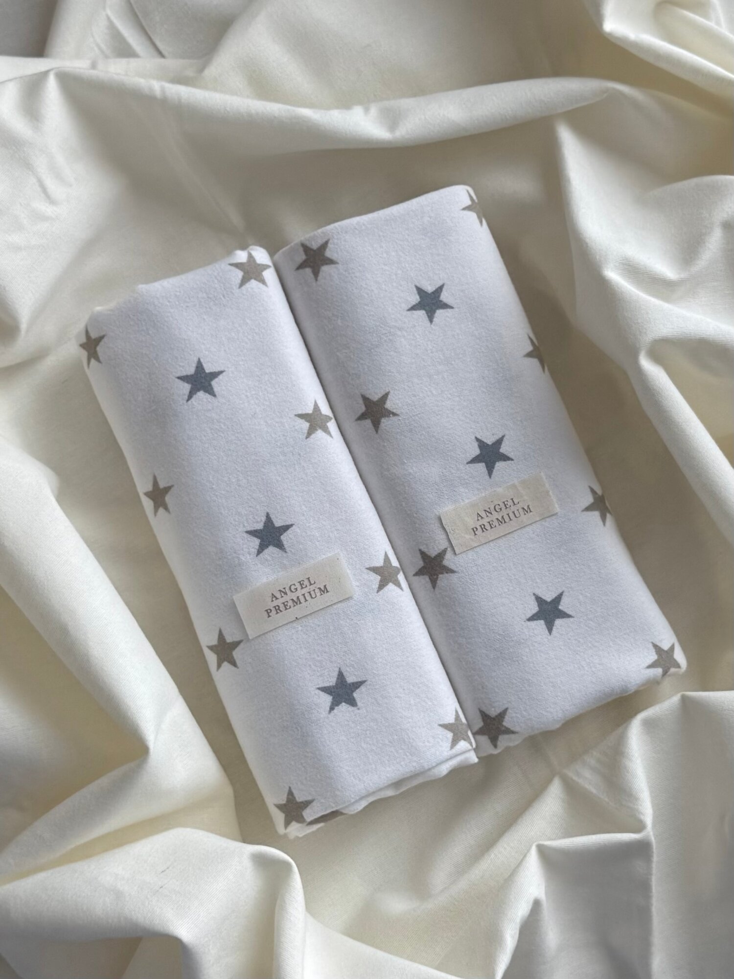 Комплект больших фланелевых пеленок ANGEL PREMIUM 100х120