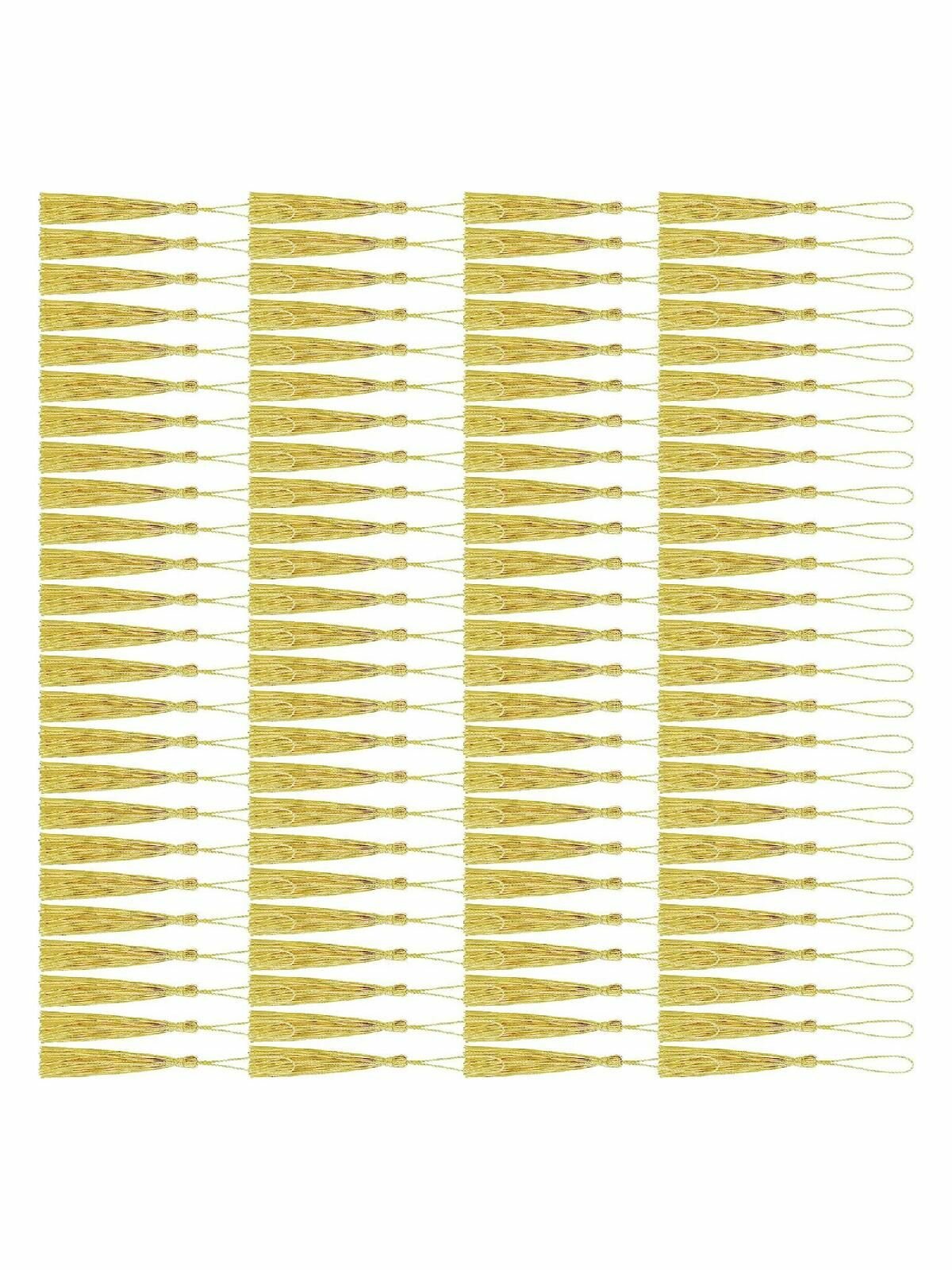 Набор для шитья одежды, Маленький висячий шип с кисточкой-золотой