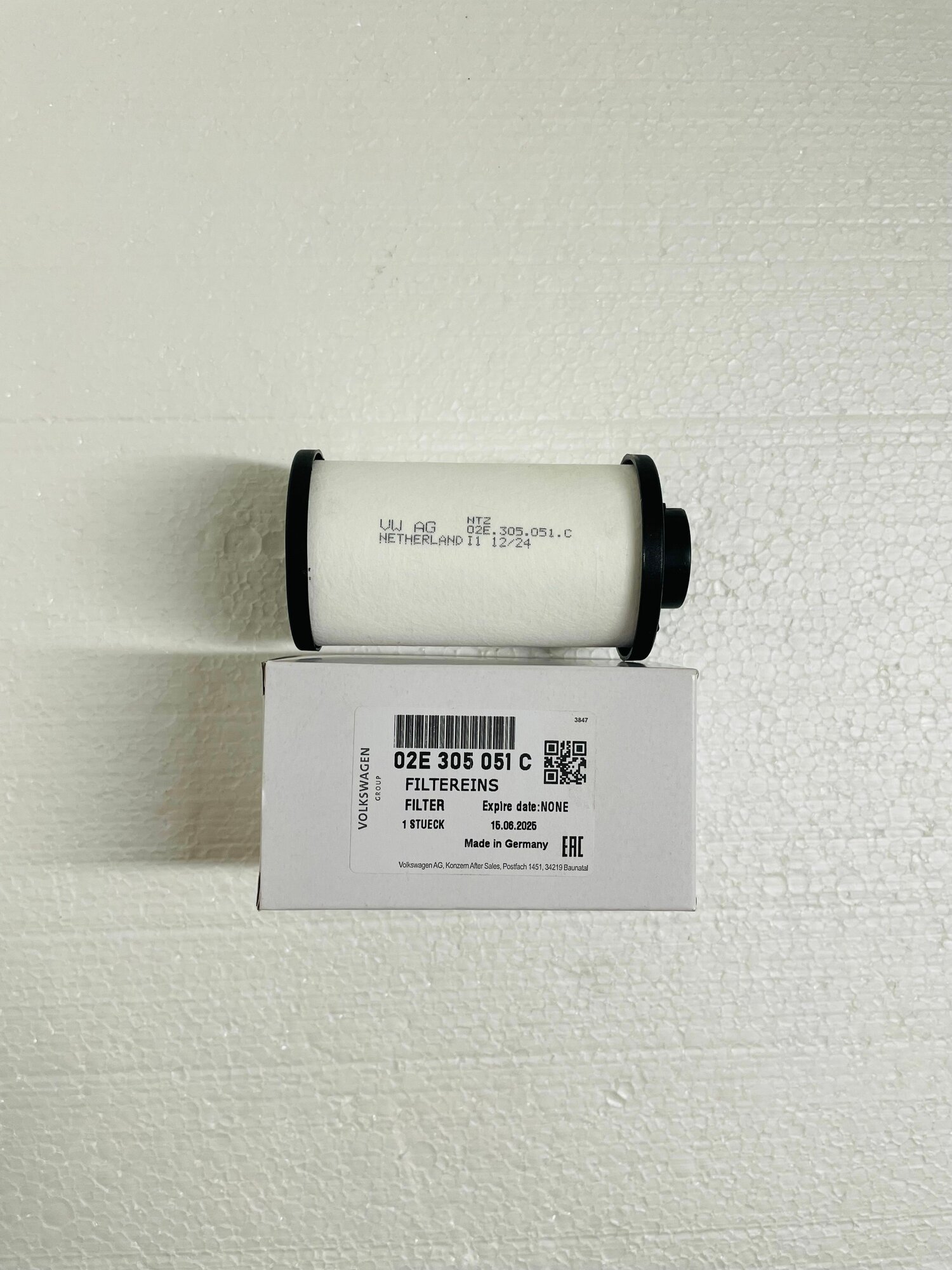 Фильтр масляный акпп, внешний, без прокладки VAG 02E305051C