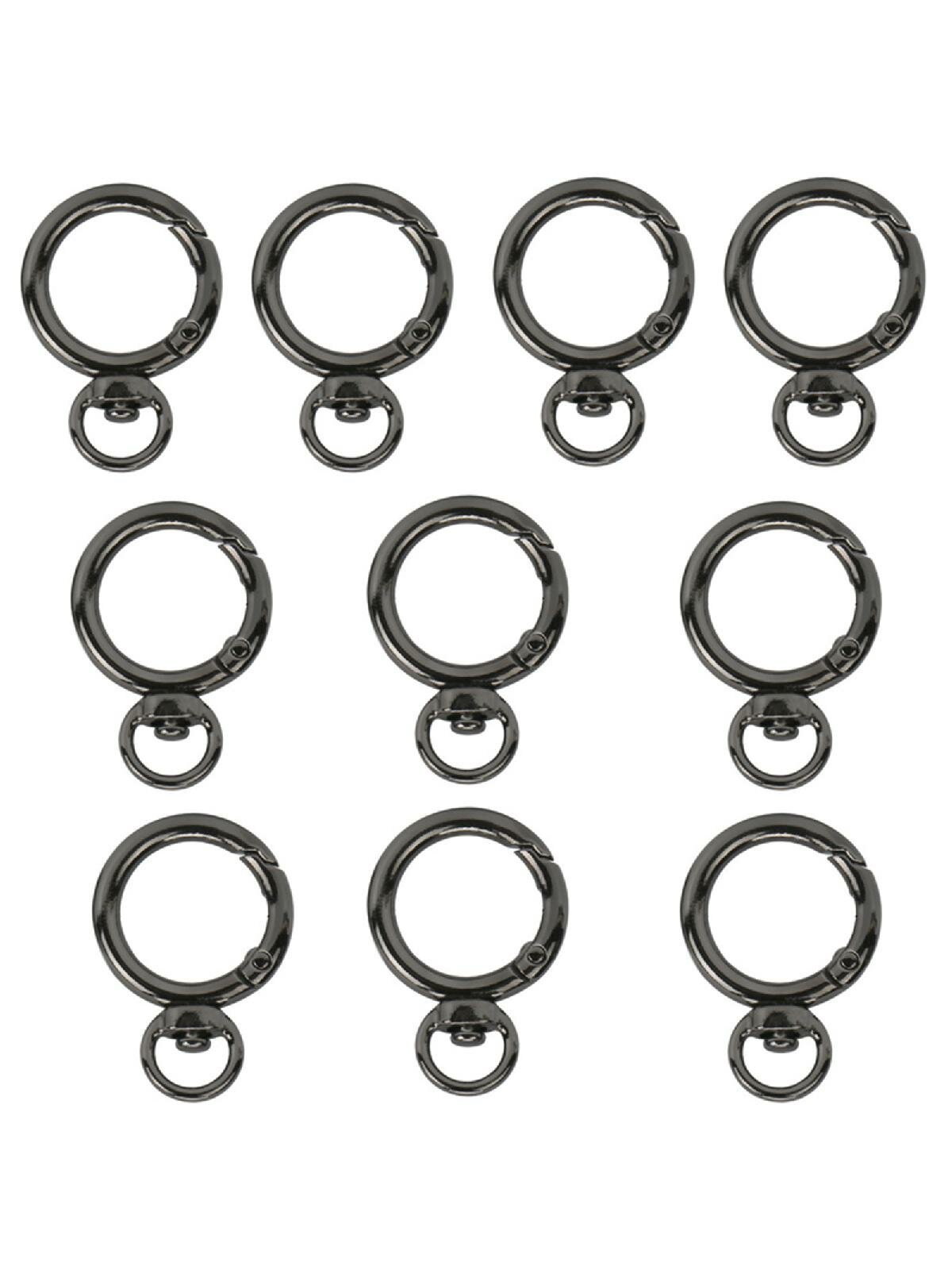 10 шт. Металлический карабин Брелки Пряжка Пружинный зажим для ремешка сумки